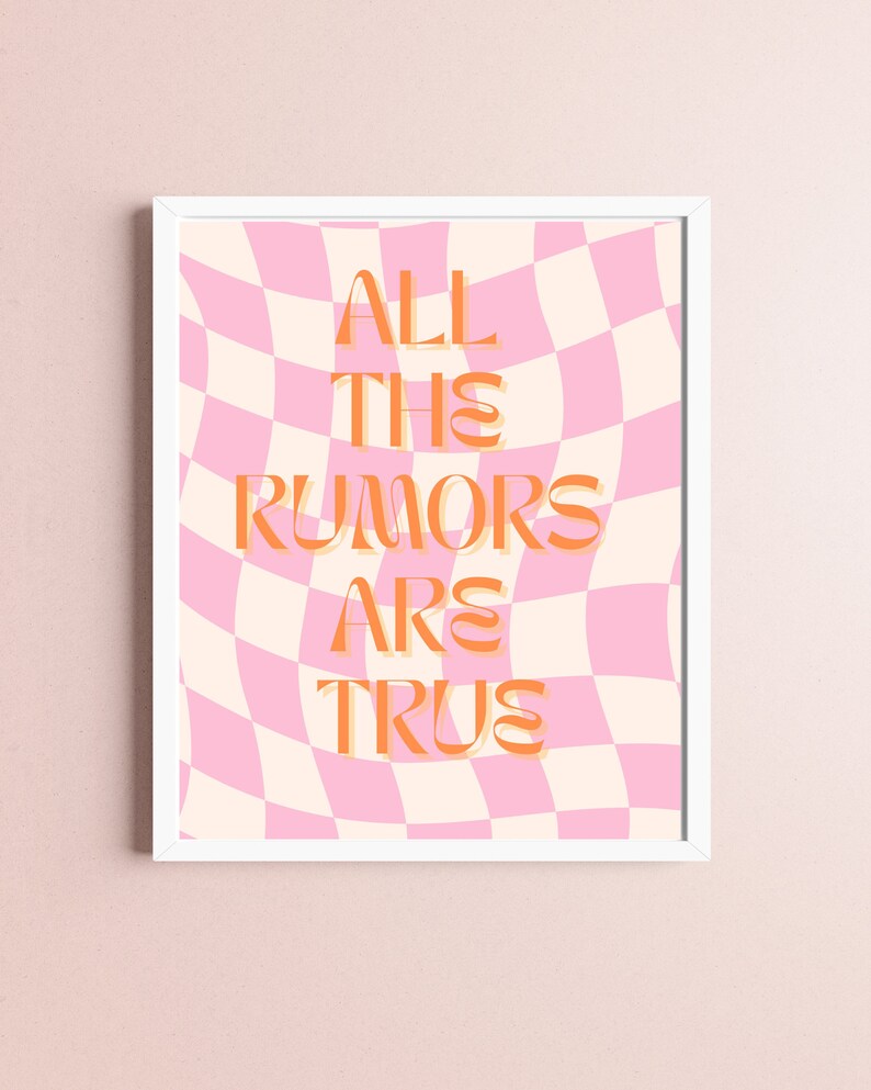 Set of 4 Funky Checkered Digital Prints - Etsy