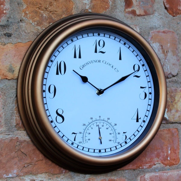 Copper Wall Clock - Etsy UK