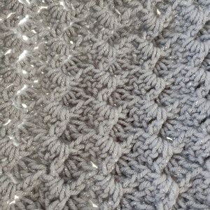 Shiny Silver Crochet Throw - Etsy