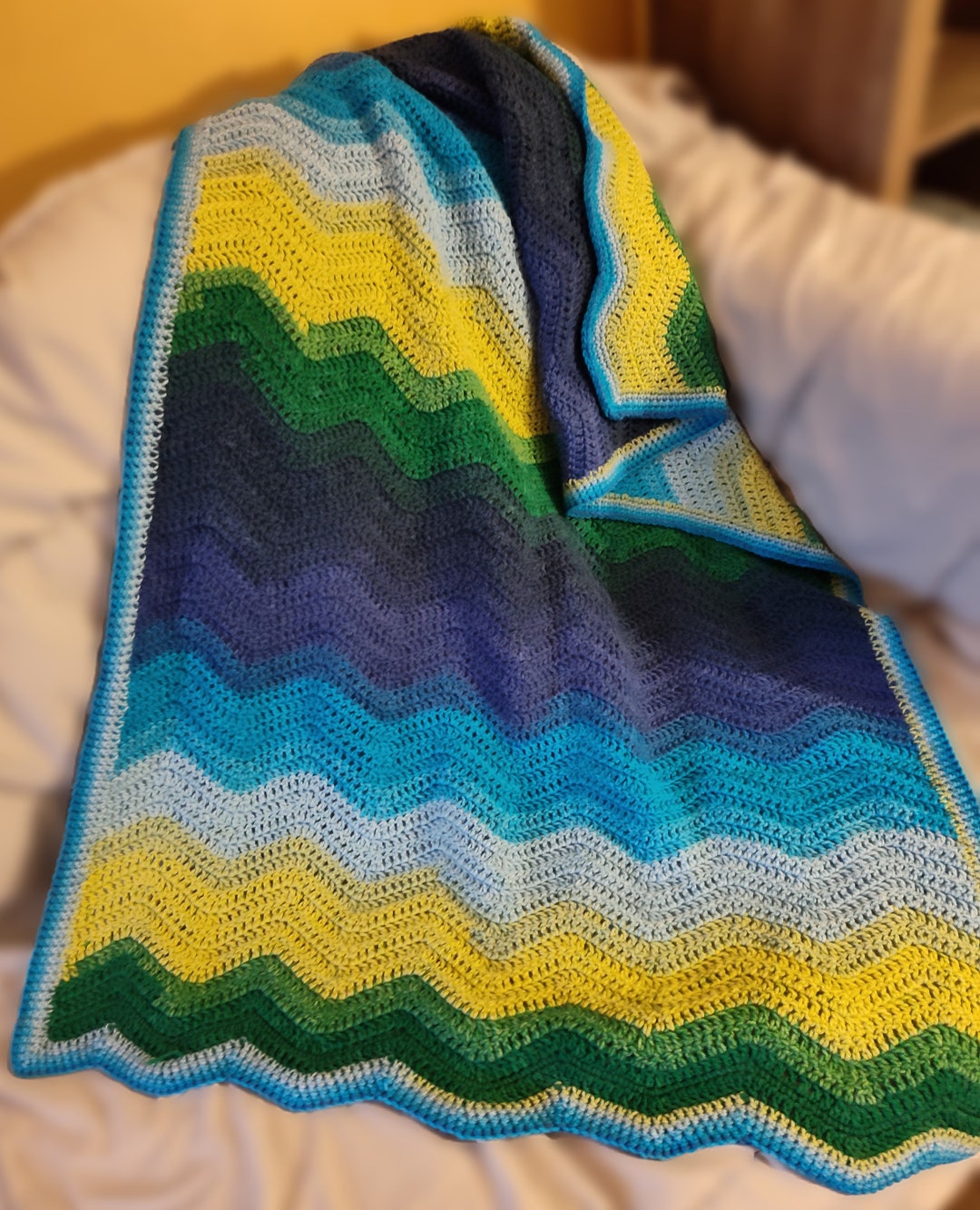 Colorful Ombre Throw - Etsy