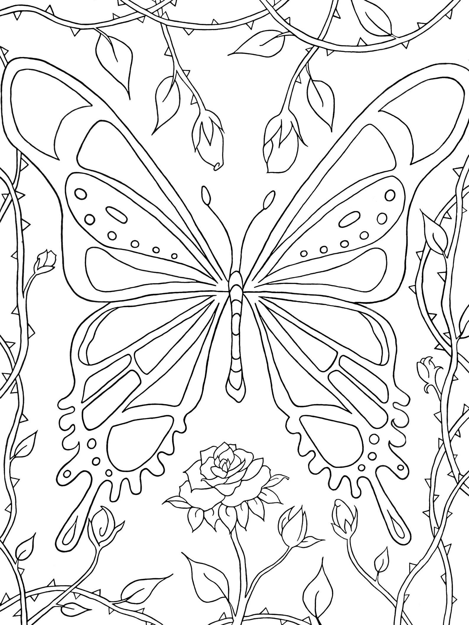 Hand Drawn Coloring Pages - Etsy
