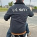 US NAVY - N1 Deck Jacket - Dark Blue - Etsy