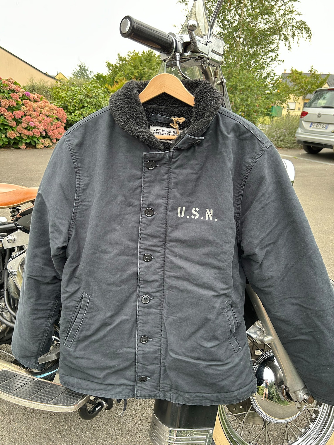 US NAVY - N1 Deck Jacket - Dark Blue - Etsy