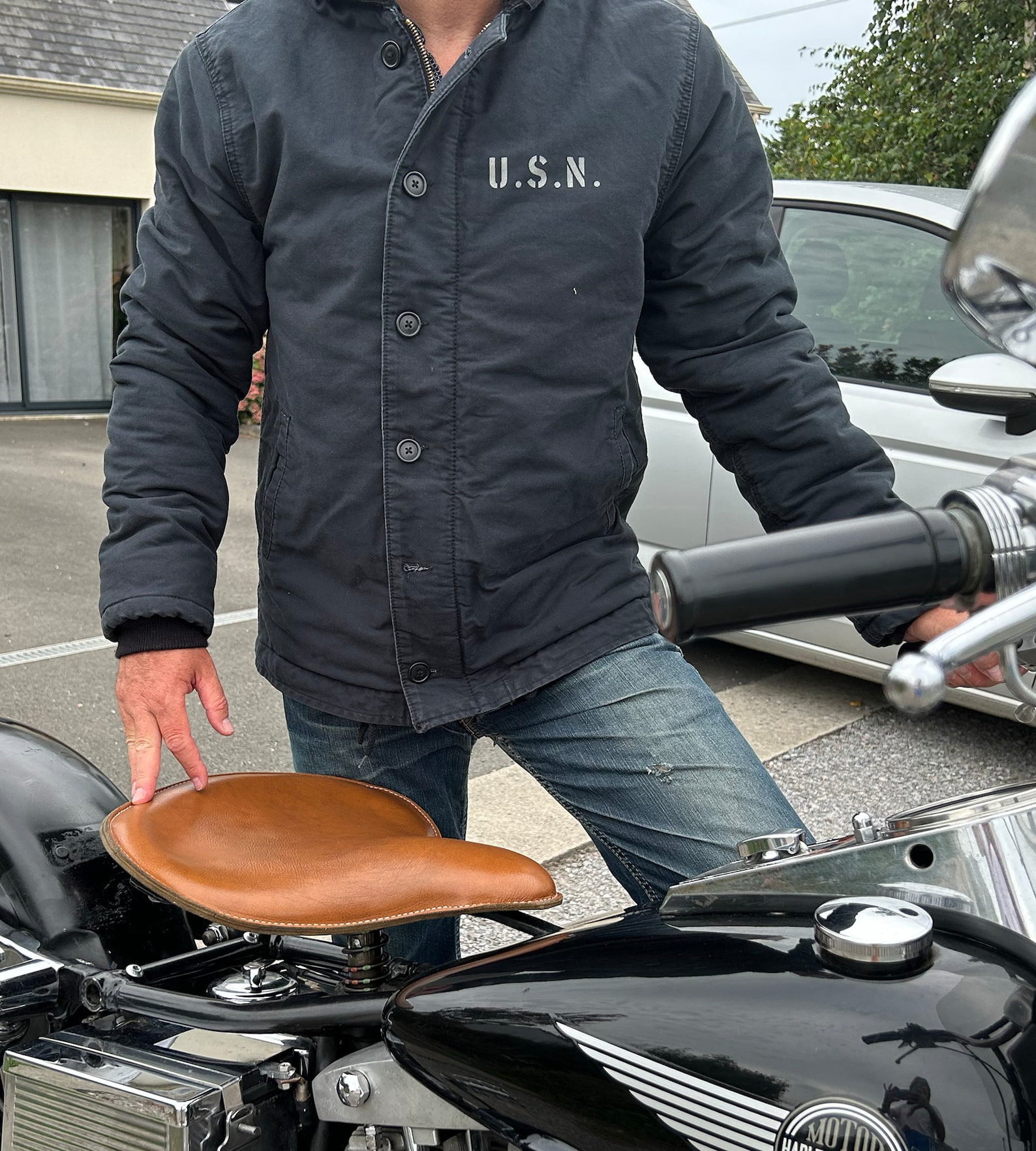 US NAVY - N1 Deck Jacket - Dark Blue - Etsy