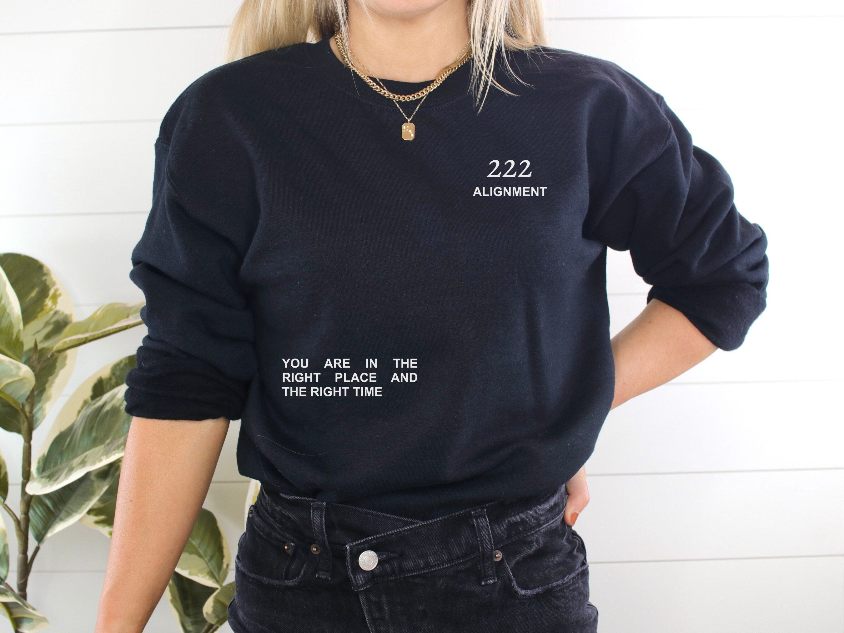 222 Angel Number Sweatshirt, 222 Alignment Shirt, Astrology Gifts ...