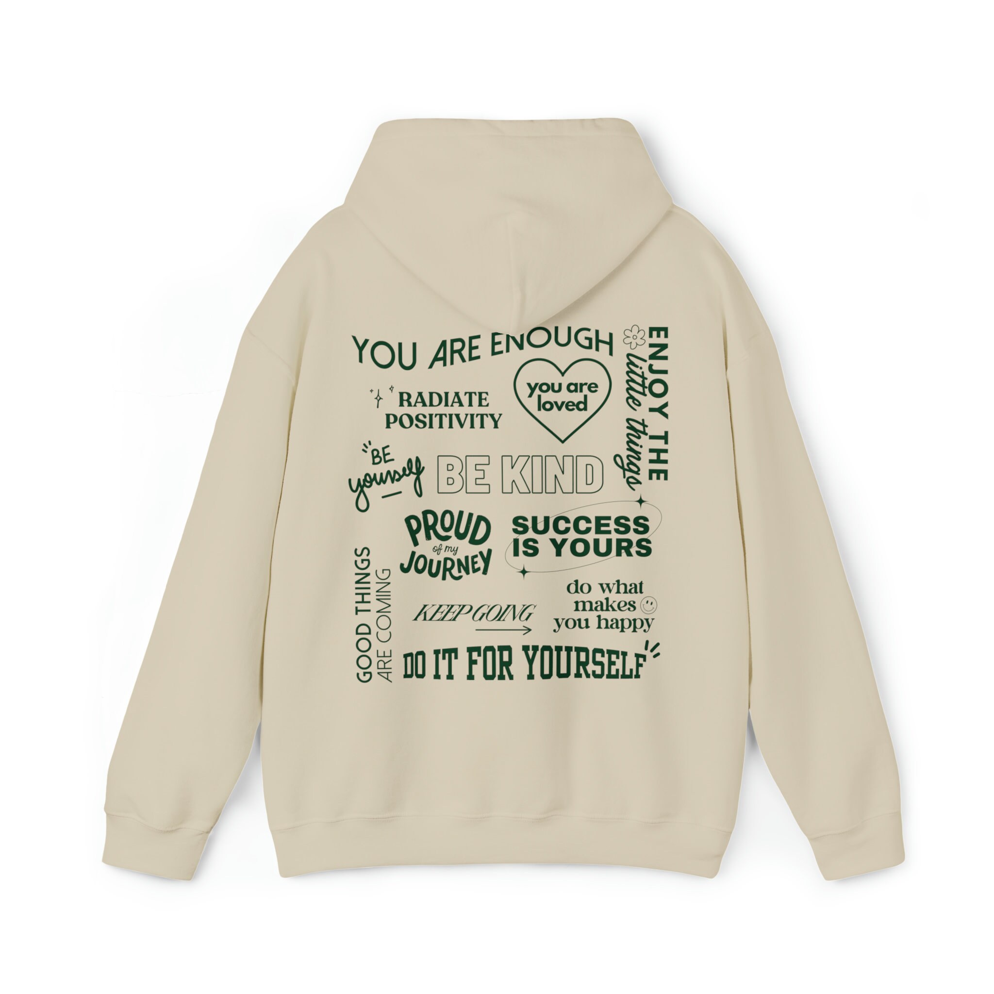 Affirmation Hoodie, Mental Health Retro Hoodie, Self Growth Hoodie ...