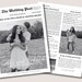 Newspaper Wedding Program Template, Editable Wedding Newspaper Program ...