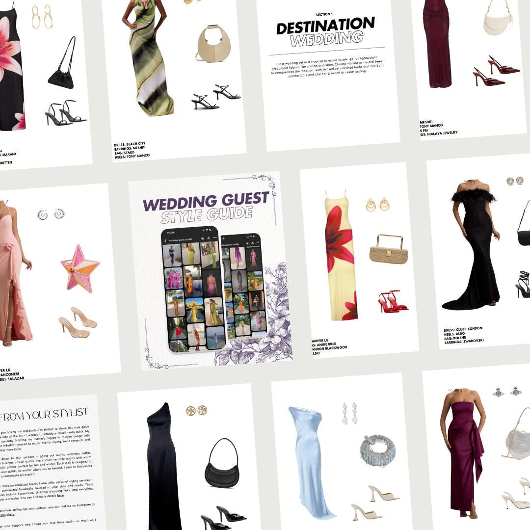 Wedding Guest Style Guide (60+ Outfits) – Womenswear Chic & Timeless ...
