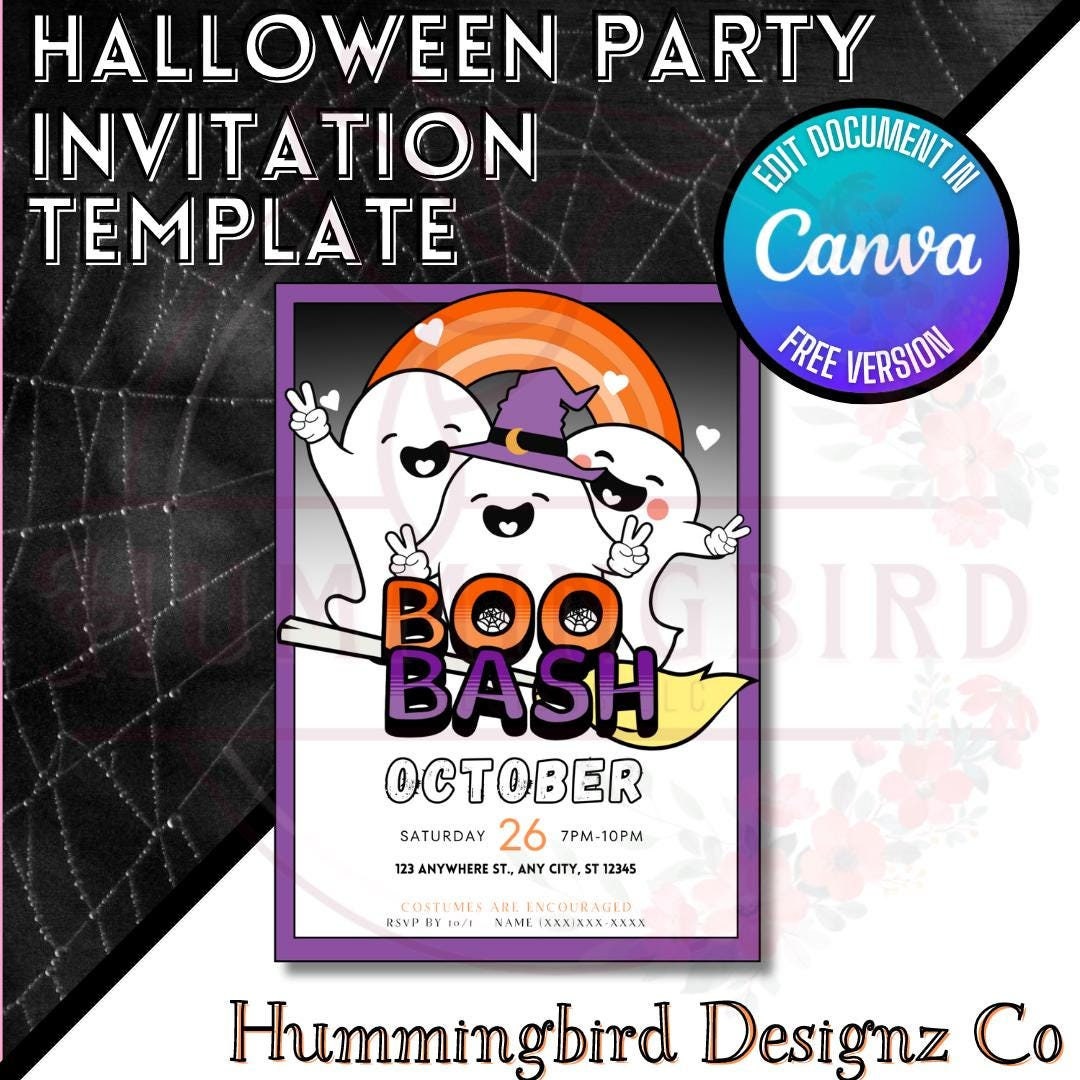 Halloween Party Invitation: Boo Bash - Etsy