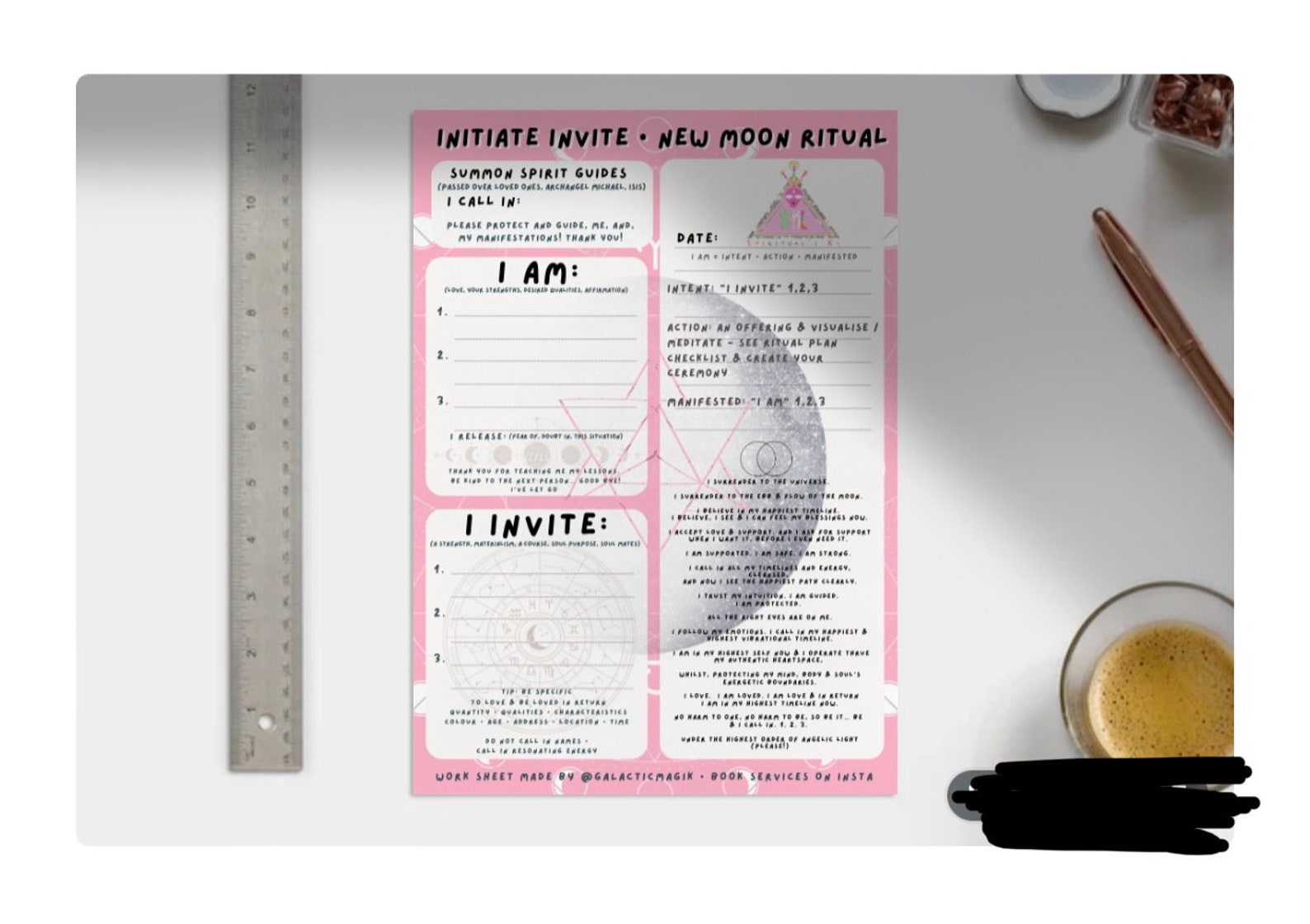 New Moon Ritual Worksheet, Plan & Checklist! - Etsy