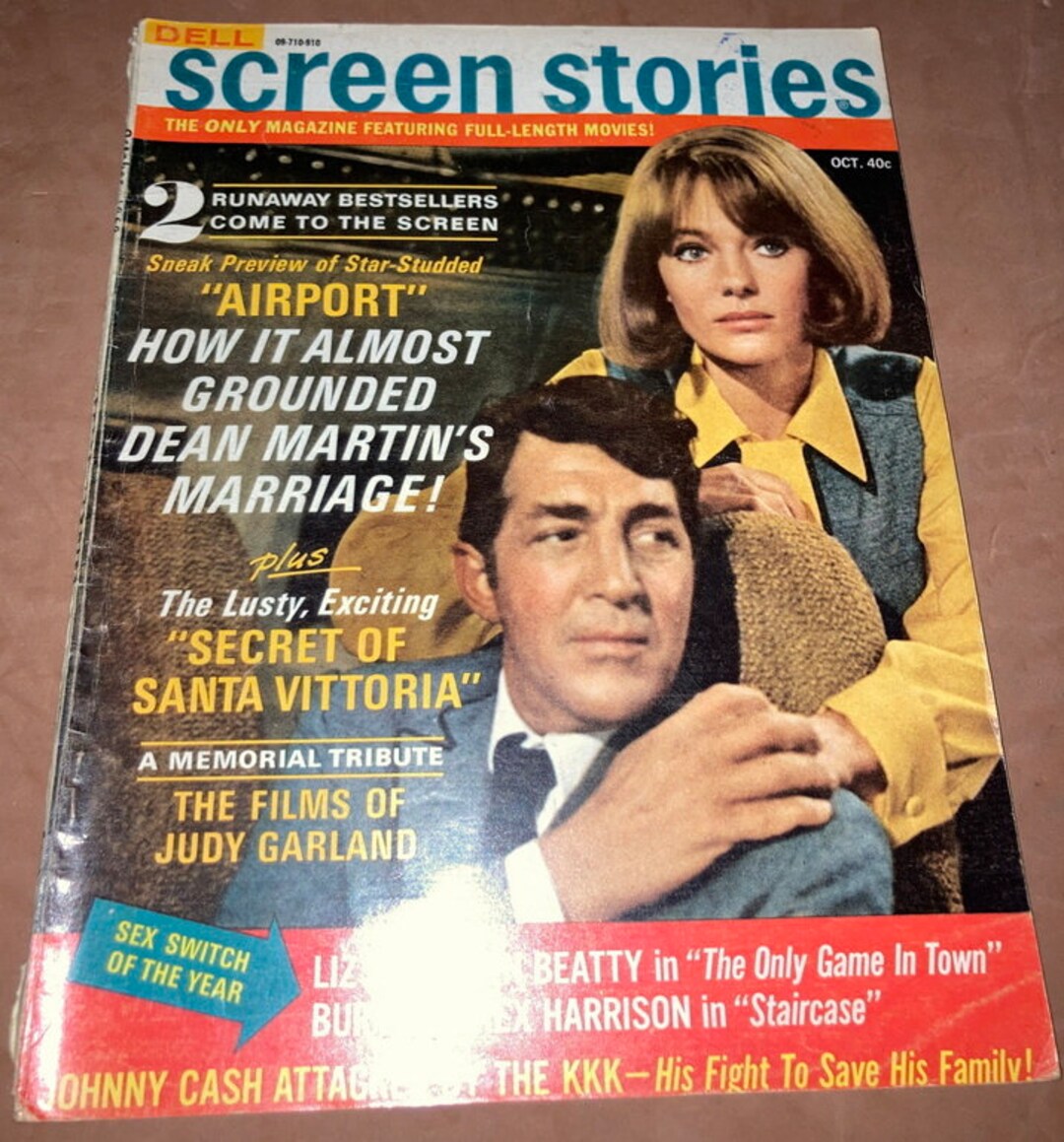 Screen Stories October 1969 Dean Martin Judy Garland - Etsy