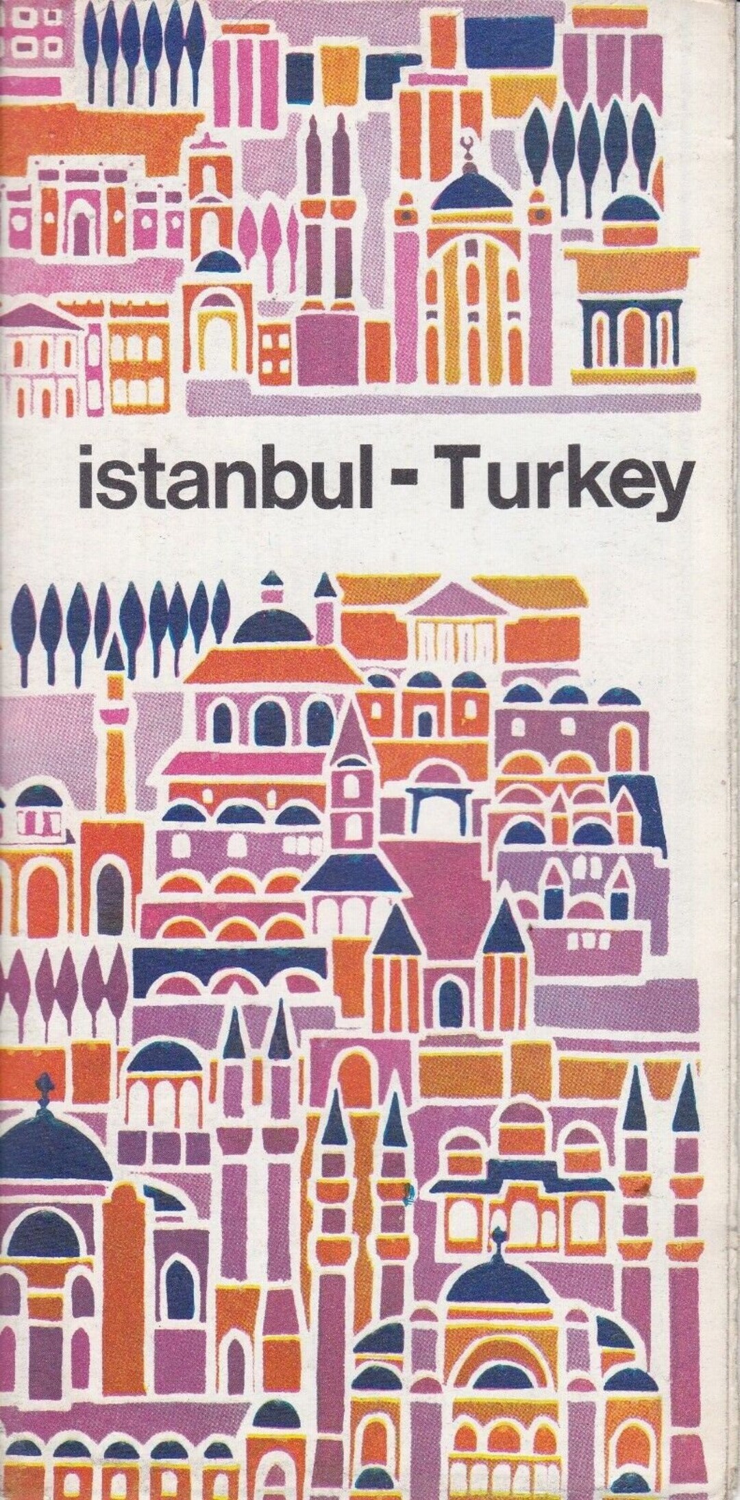Turkey Istanbul Touristic Map & Brochure 1970 - Etsy