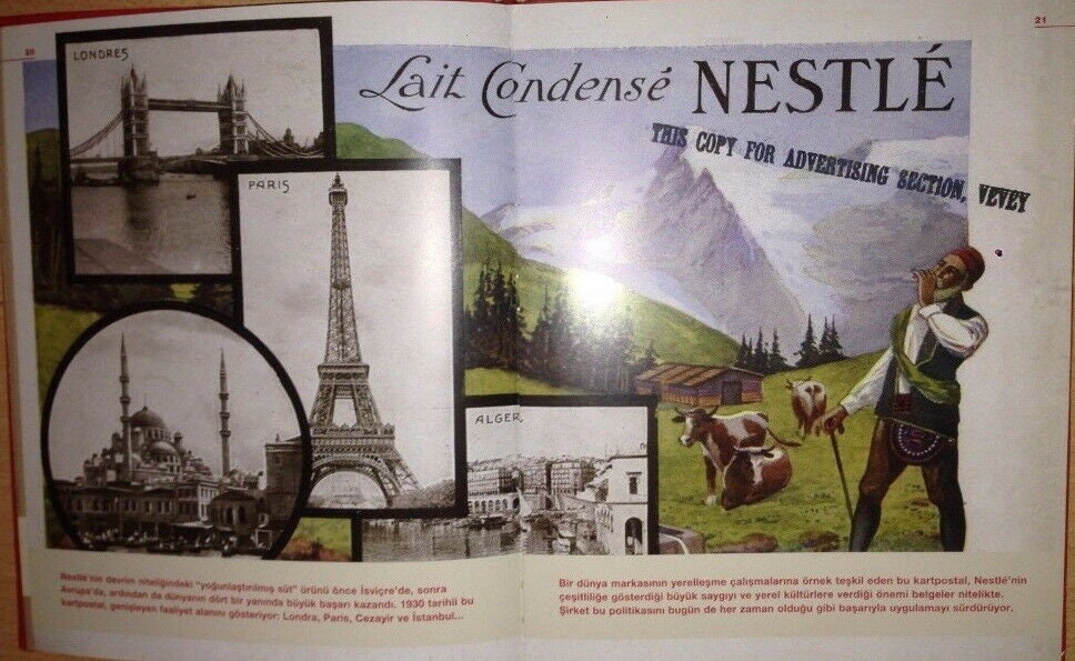 Nestle Swiss Company 100th Year in Turkey Illustrated Turkish - Etsy