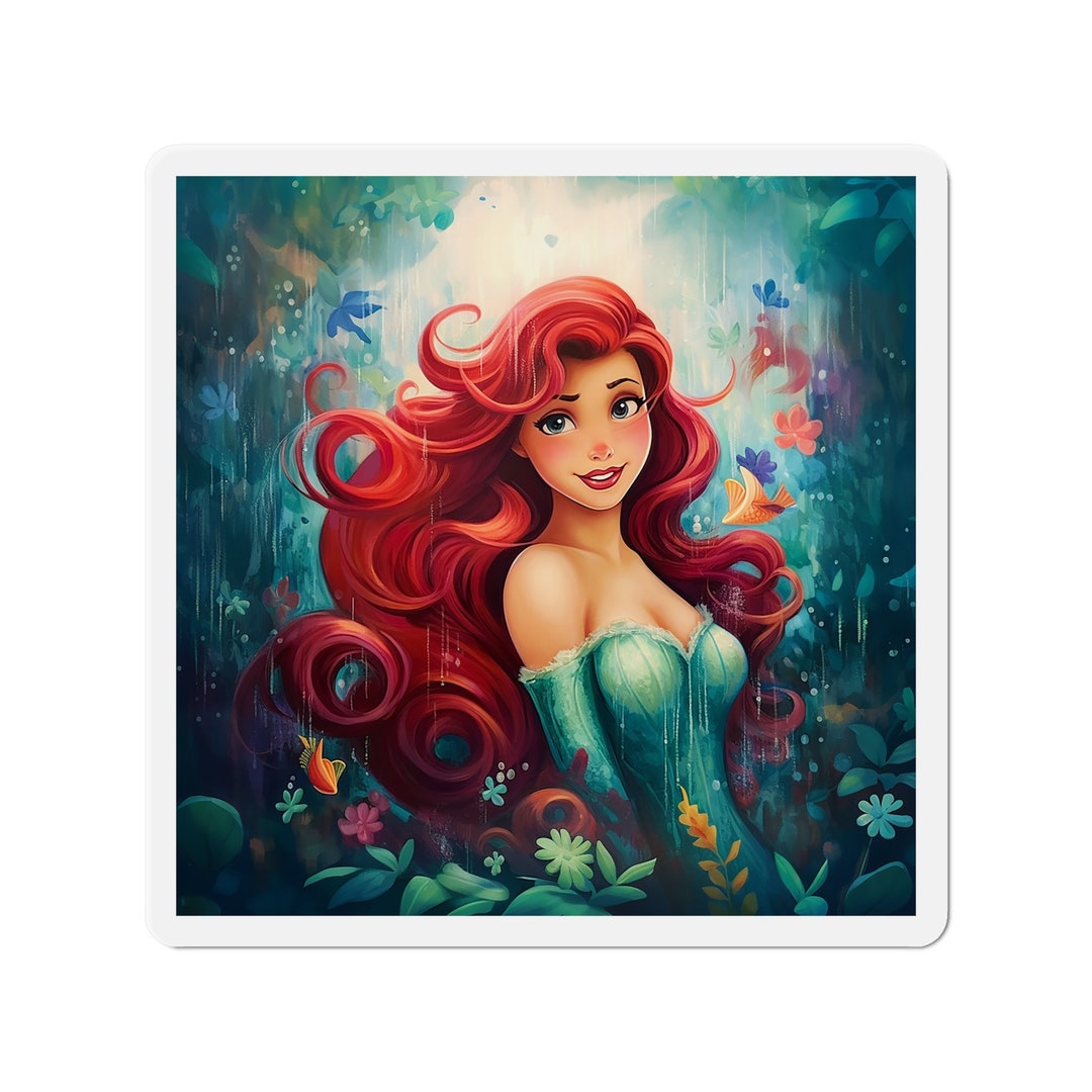 Ariel Mermaid Princess Die-cut Magnets - Etsy