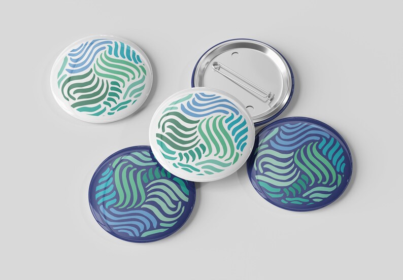 Planet Earth Pin Earth Day Button Environmental Green Life Recycle Pin ...