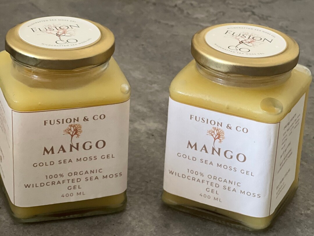 St Lucian Wildcraft Mango Sea Moss Gel Raw Gold Sea Moss Gel - Etsy