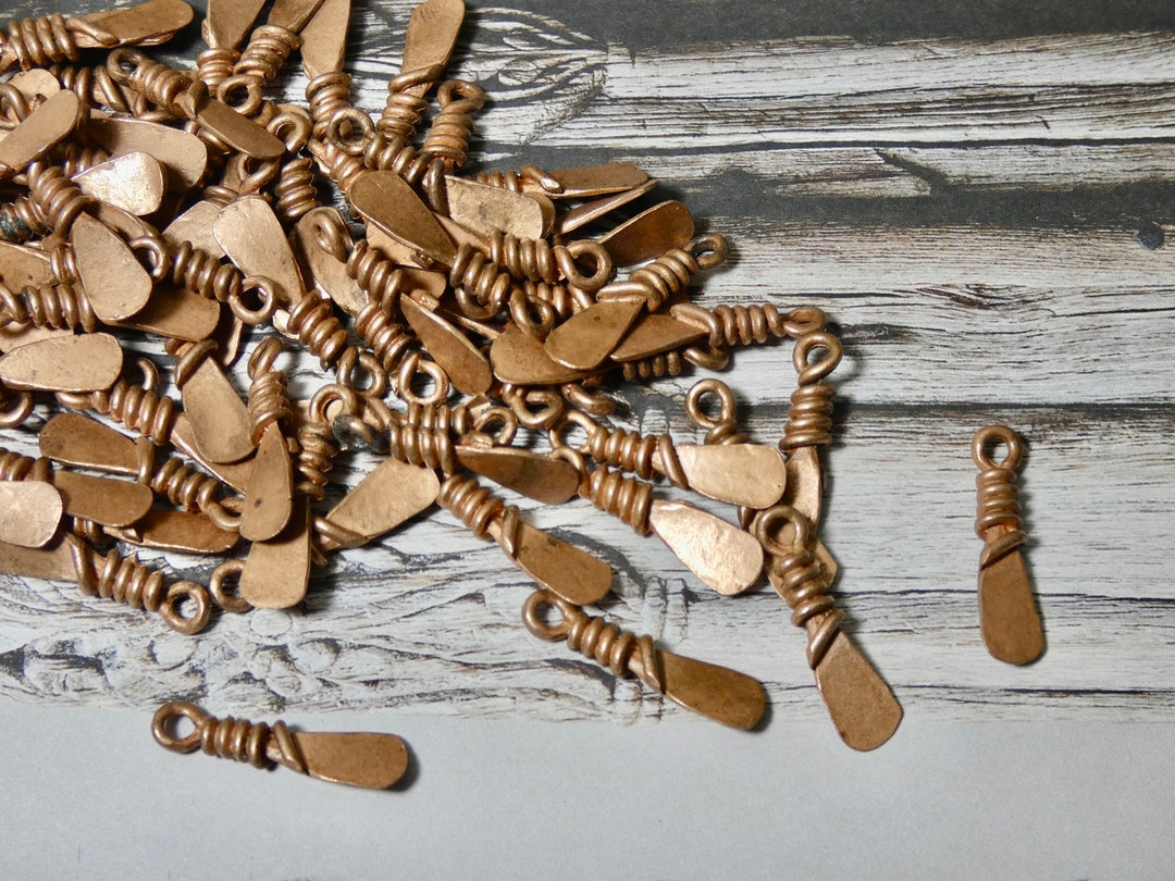 Jewelry Findings Copper Base With Bail, Jewelry Making Supply Lot of 12 ...