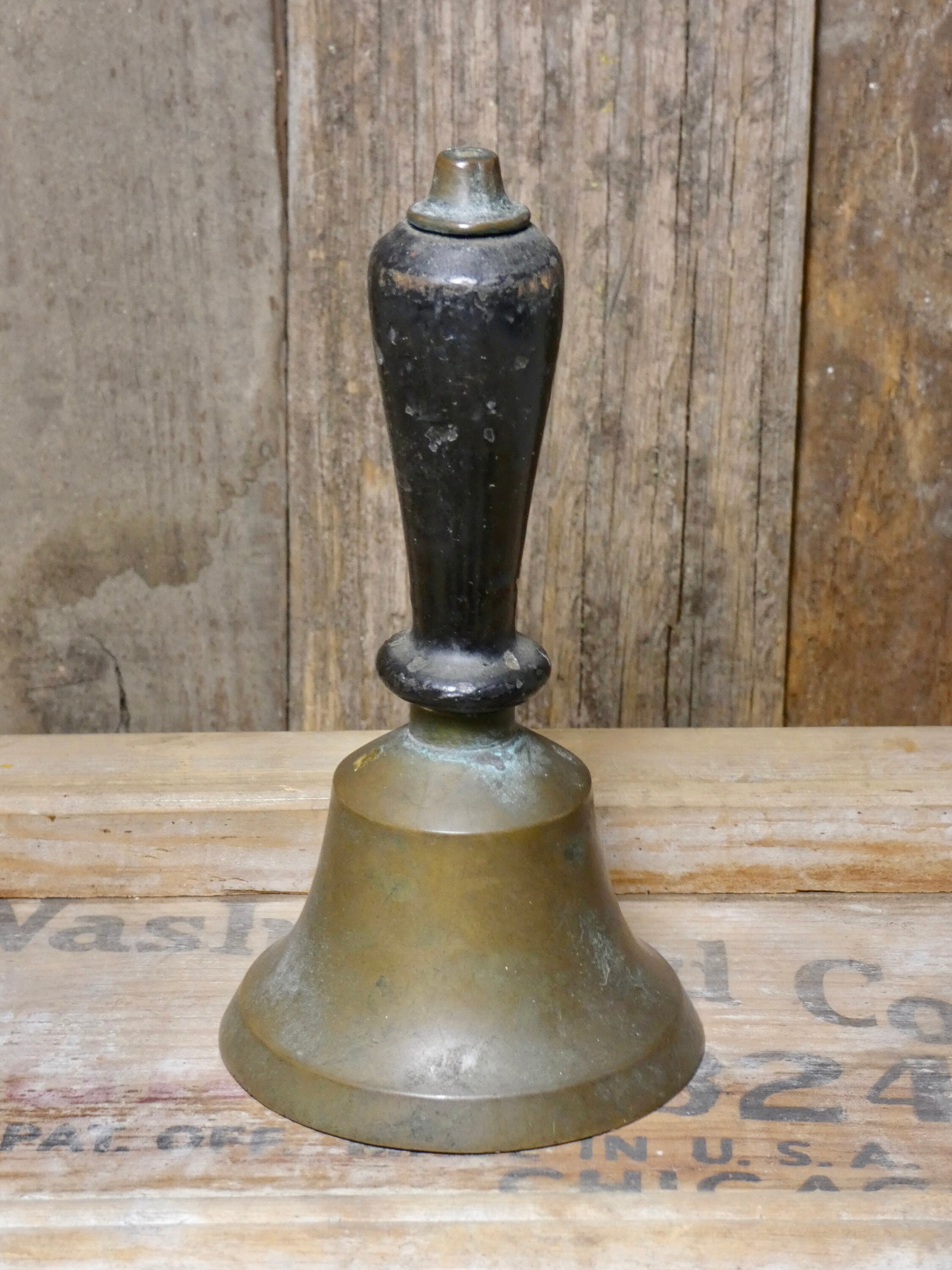 Vintage Brass Bell Handheld School Bell - Etsy