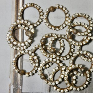 Vintage Rhinestone Pieces and Parts for Jewelry Making Supply Lot ...
