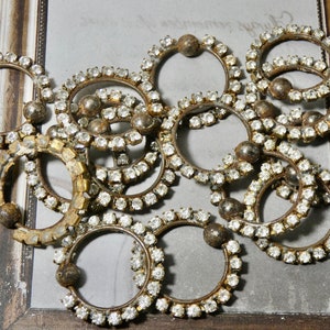 Vintage Rhinestone Pieces and Parts for Jewelry Making Supply Lot ...