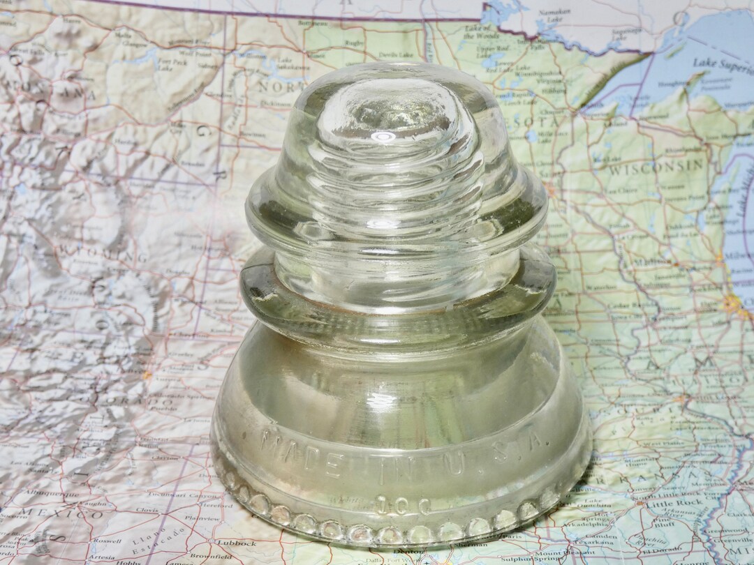 Vintage Clear Glass Insulators Hemingray 42 - Etsy