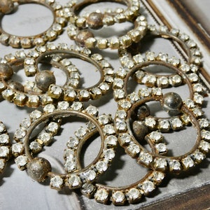 Vintage Rhinestone Pieces and Parts for Jewelry Making Supply Lot ...