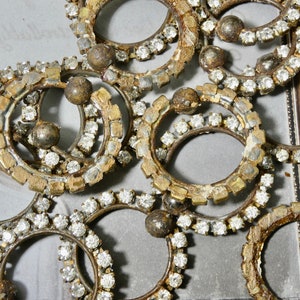 Vintage Rhinestone Pieces and Parts for Jewelry Making Supply Lot ...