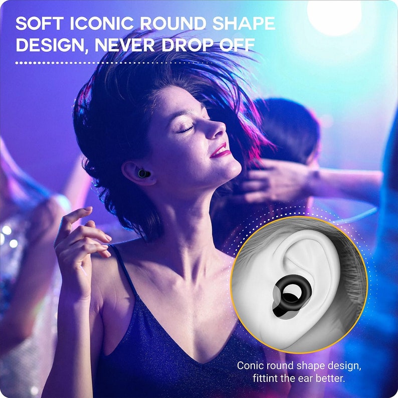 Fleximind Fashionable Earplugs Set | Sizes for Custom Fit | Stylish ...