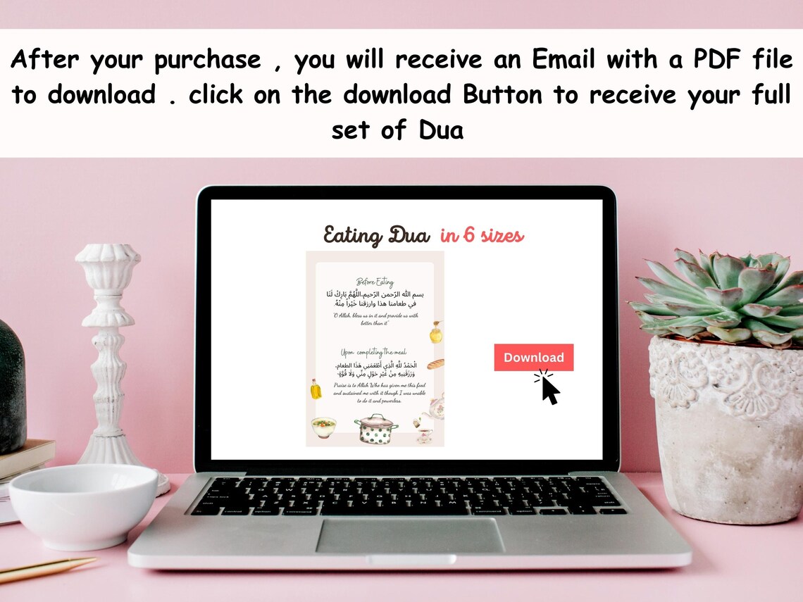 Printable Dua Before Eating Islamic Kitchen Art, Digital Dua After ...