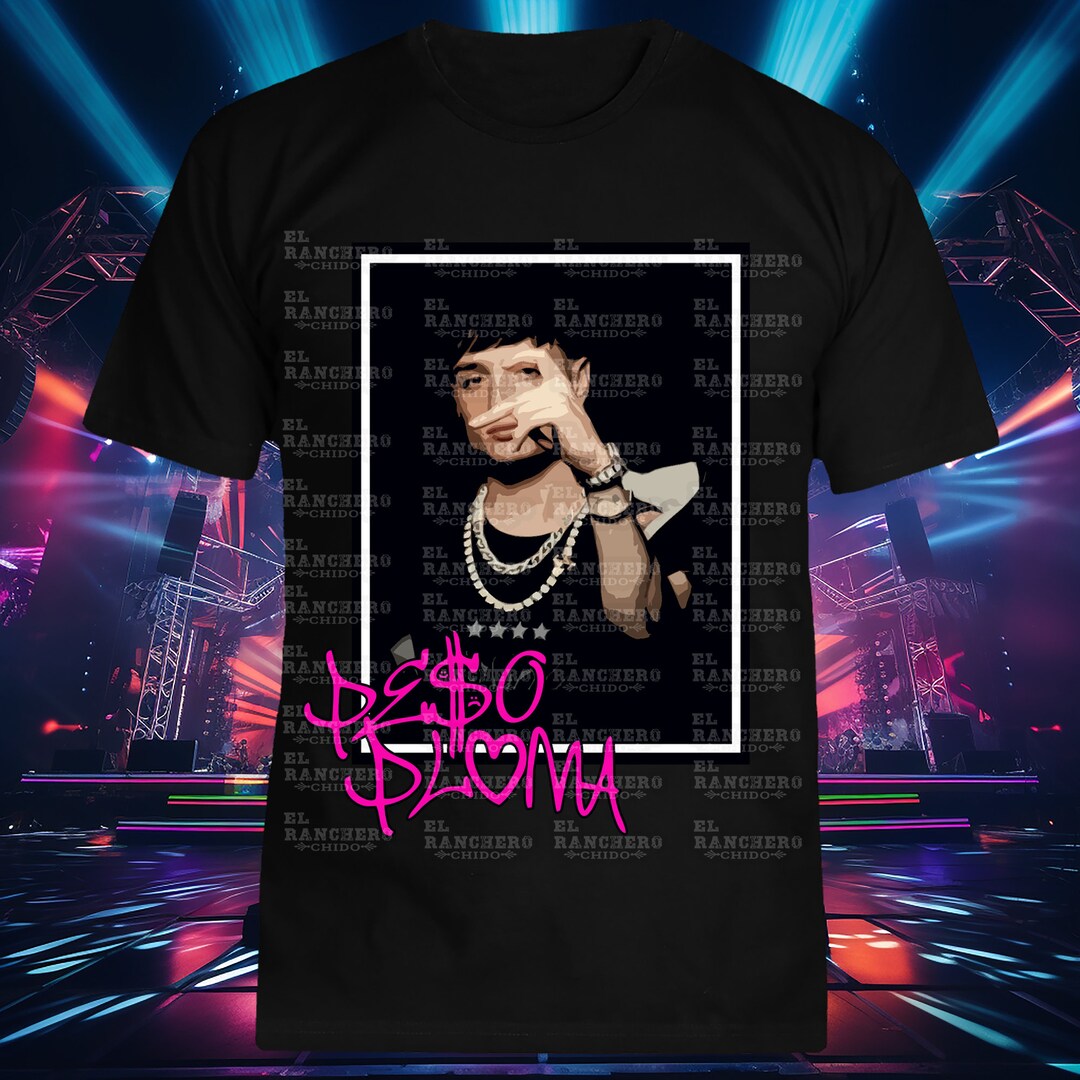Peso Pluma Regional Mexican Singer Pink Text T Shirt - Etsy