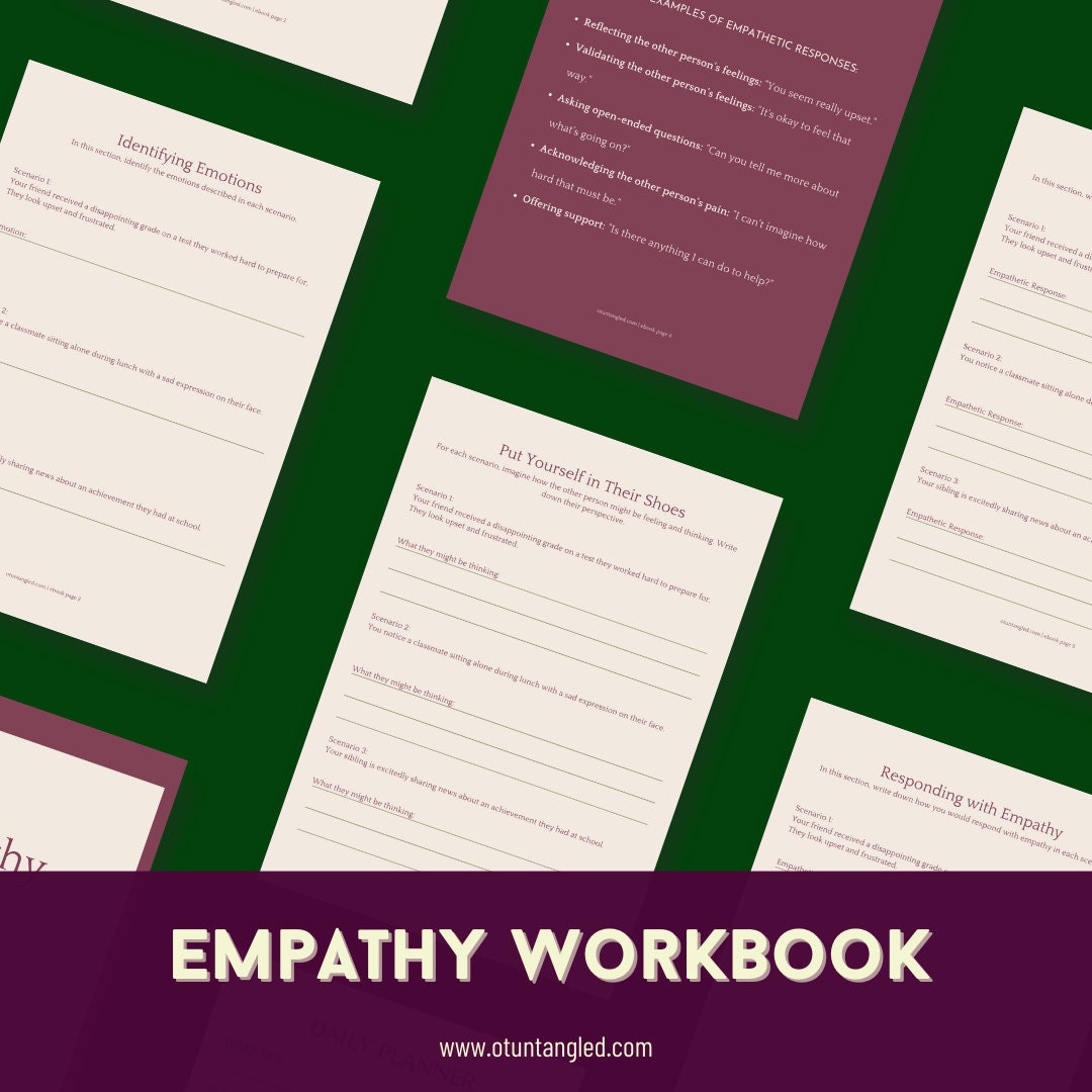 Empathy Workbook - Etsy