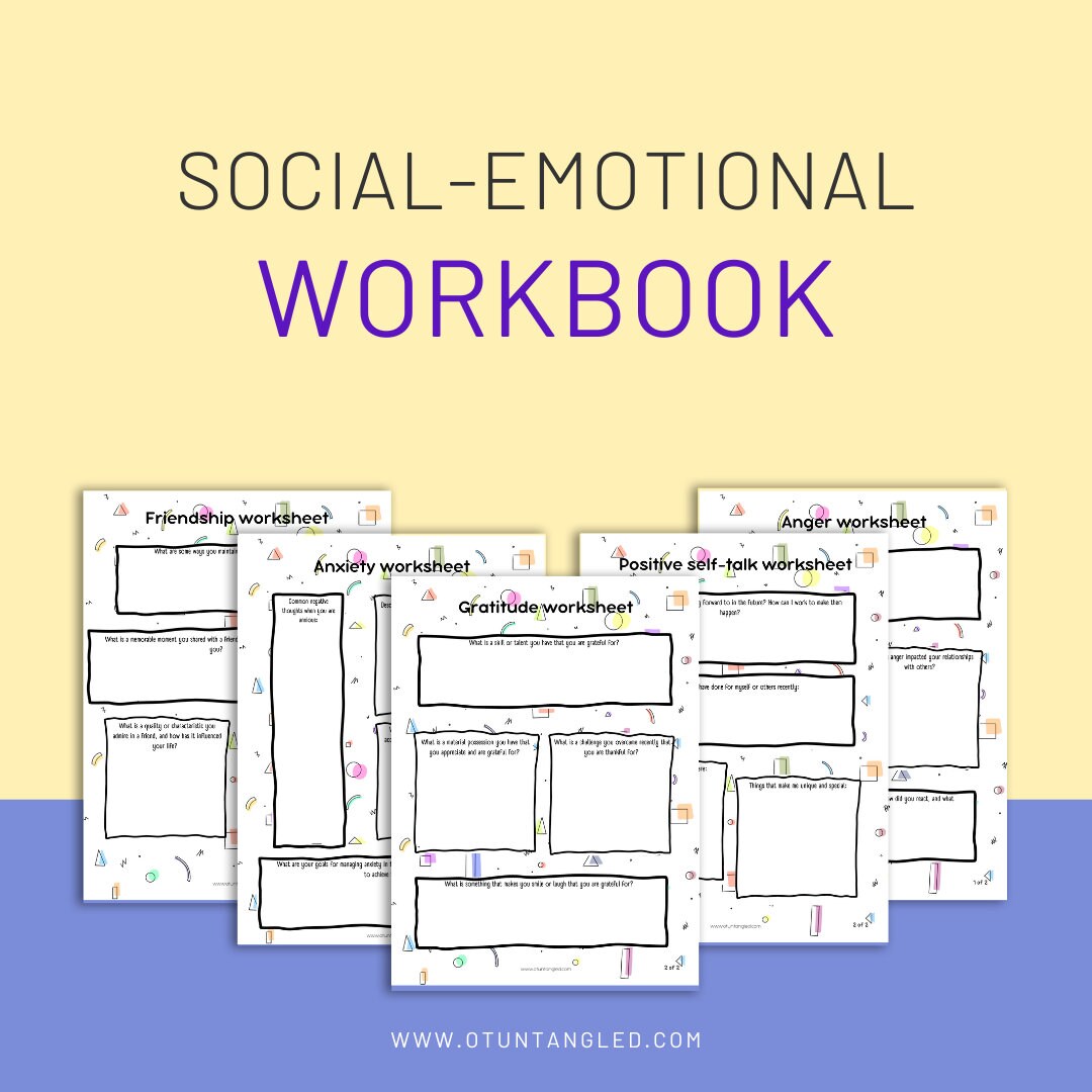 Social Emotional Learning Workbook - Etsy