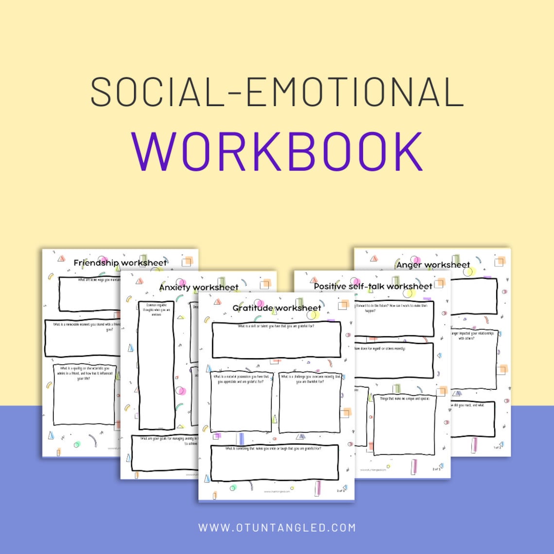 Social Emotional Learning Workbook - Etsy