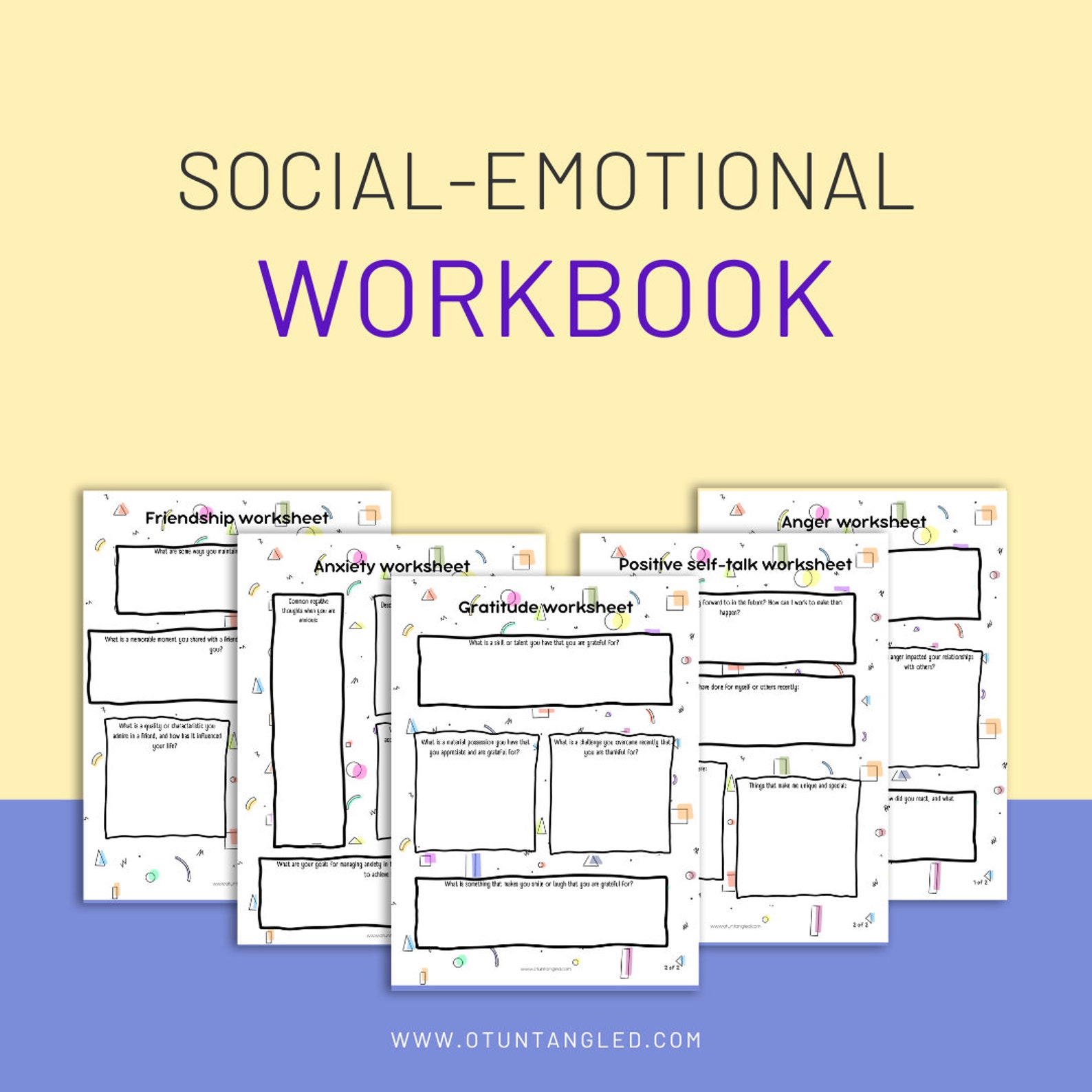 Social Emotional Learning Workbook - Etsy