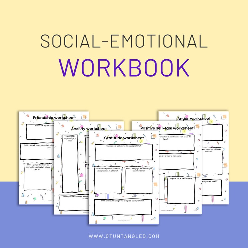 Social Emotional Learning Workbook - Etsy