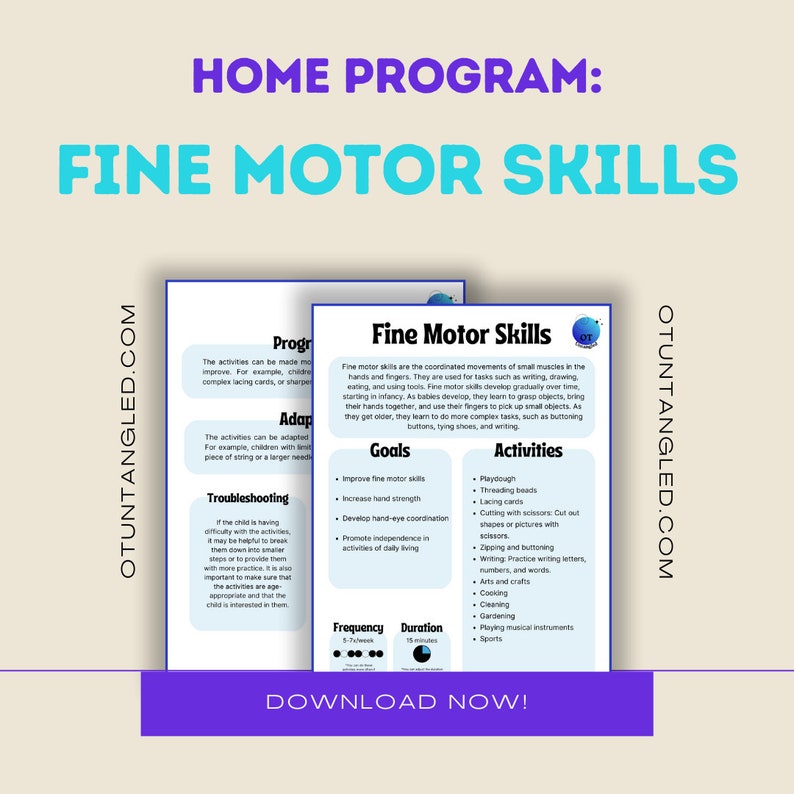 Fine Motor Skills Home Program - Etsy Fine Motor Skills Home Program - Etsy