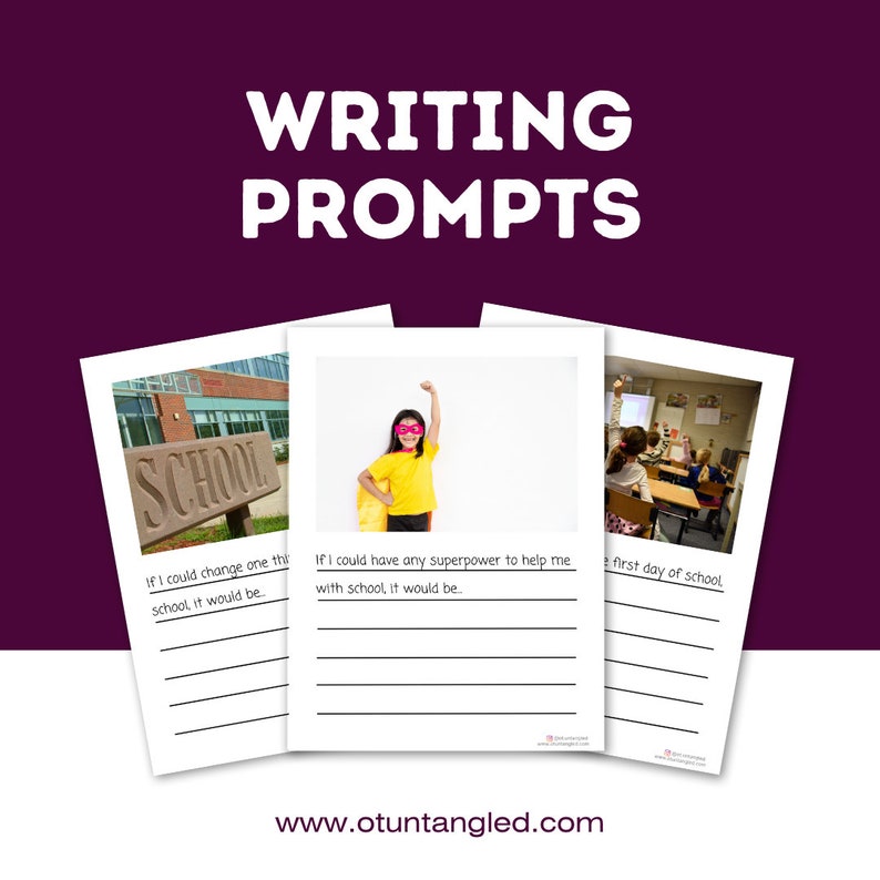 Writing Prompt Worksheets - Etsy