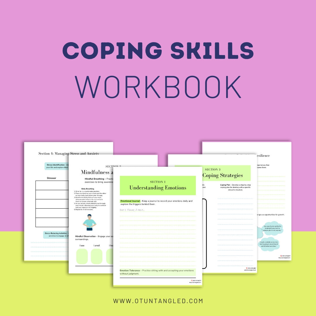 Coping Skills Workbook - Etsy