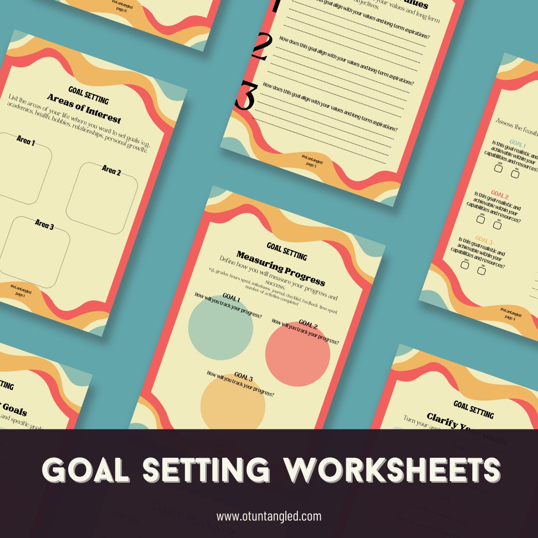 Goal-setting Worksheets - Etsy