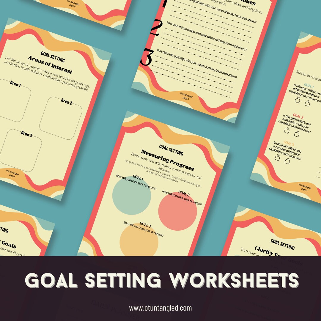 Goal-setting Worksheets - Etsy