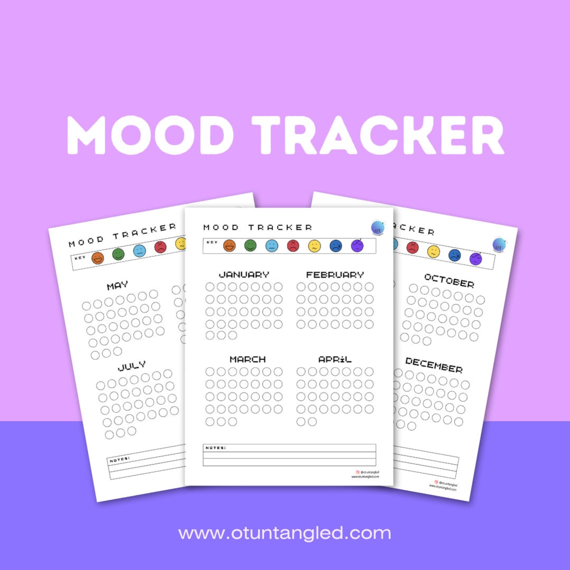 Daily Mood Tracker Worksheets - Etsy