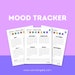 Daily Mood Tracker Worksheets - Etsy