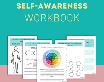 Self-awareness Workbook, Self Awareness Journal, Self Awareness Packet ...