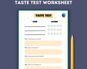 Apple Taste Test Activity Printable Worksheet - Etsy