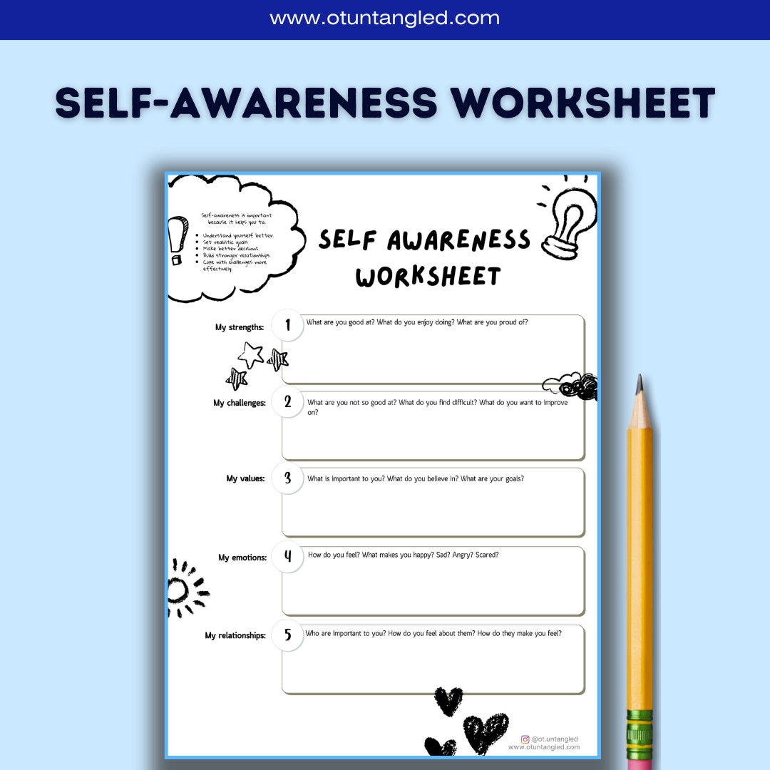 Self-awareness Worksheet - Etsy