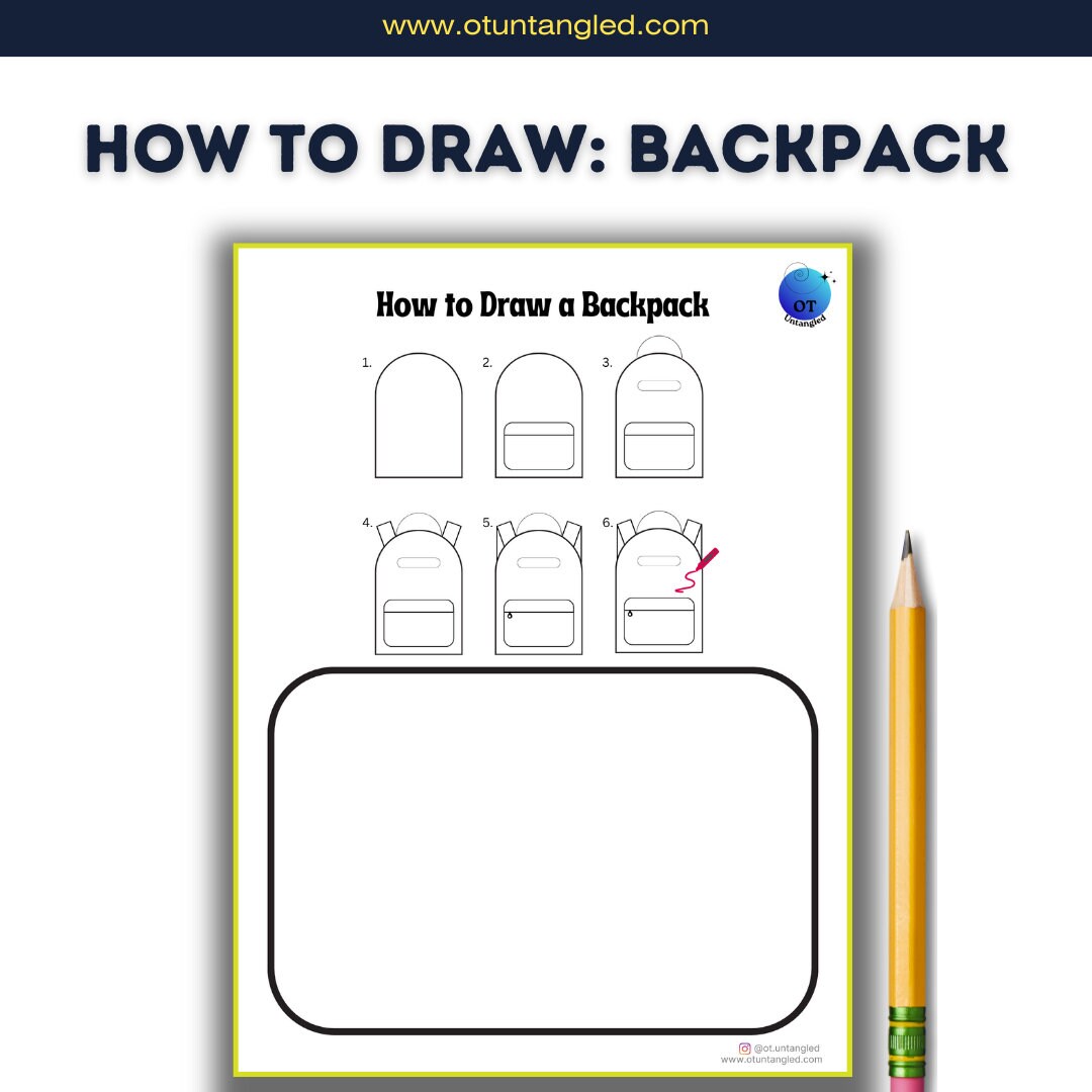 How to Draw A Backpack! - Etsy