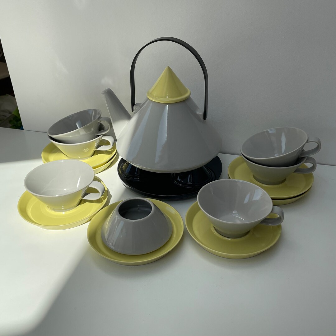 Rare Atelier Tea Set for 6 by Thomas Germany | V-shaped Bauhaus Style ...