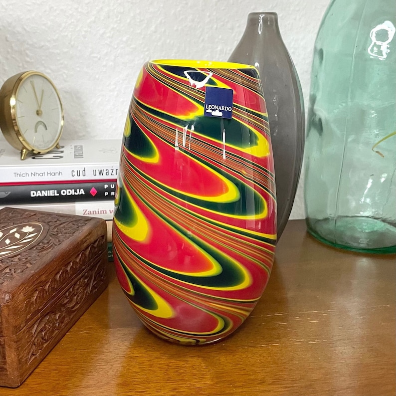 Glass Vase Leonard Germany - Etsy