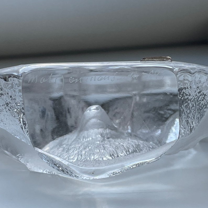 Paperweight Wolf Malares Mats Jonasson Sweden Crystal Glass - Etsy