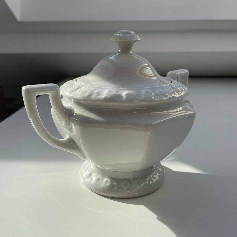 Sugar Bowl White Maria Rosenthal Germany Porcelain - Etsy